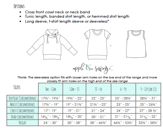 All sizes Grow Fonder - PDF Apple Tree Sewing Pattern (bonus extended ...
