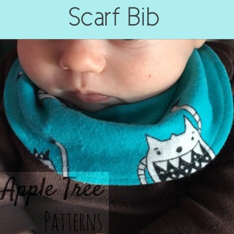 Bib 4 pack- bandana bib, scarf bib, double bandana bib & side snap bib ...