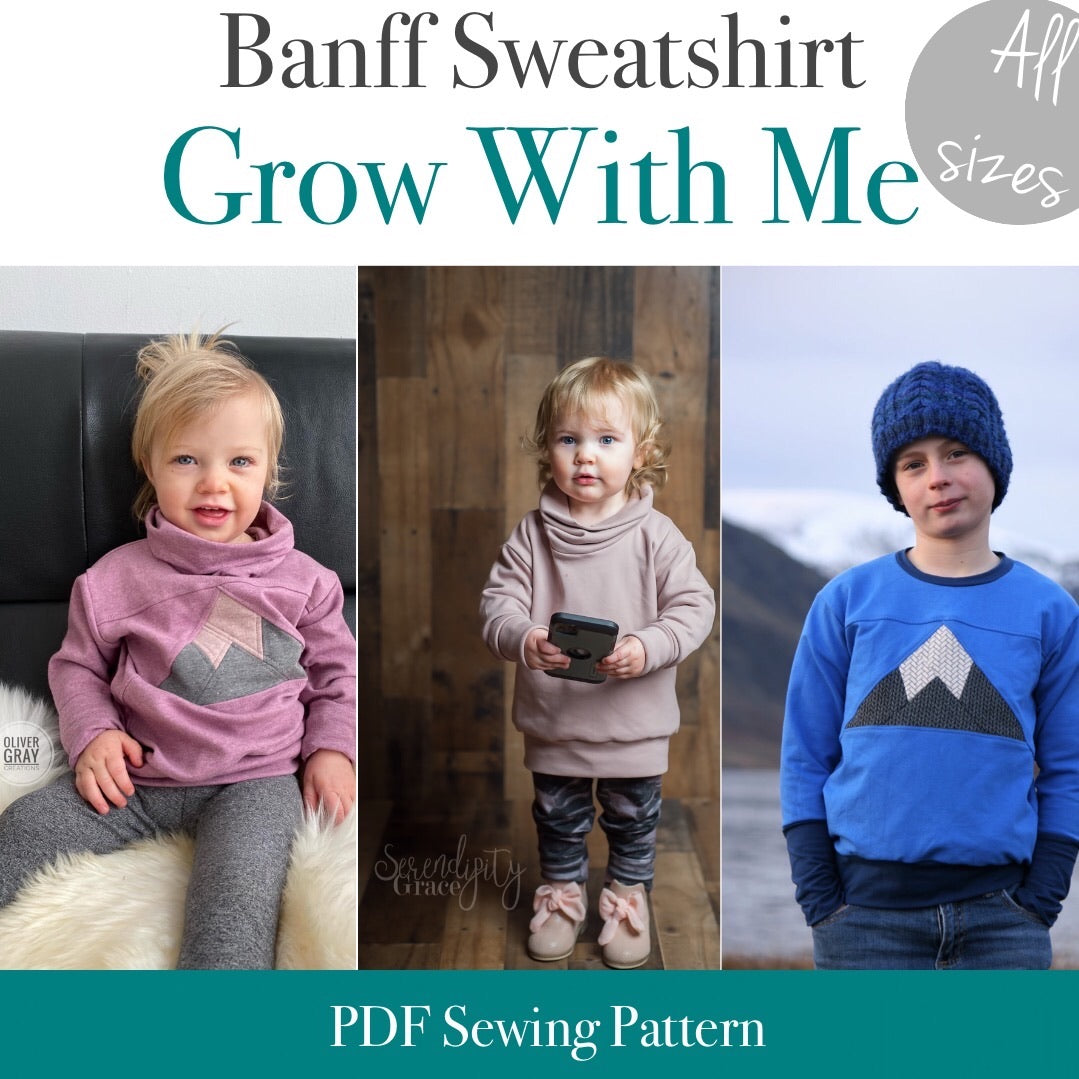 All Sizes Banff Sweatshirt- PDF Apple Tree Sewing Pattern – Apple Tree ...